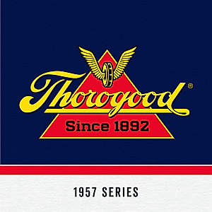 Thorogood 1957 Series 8” Waterproof Moc Toe Work Boots for Men - Soft Toe, Full-Grain Leather with Comfort Insole and Slip-Resistant Heel Outsole; EH Rated, Crazy Horse - 12 2E US