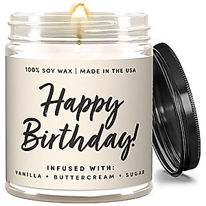 Candles Gifts for Women, Happy Birthday Candles, Happy Birthday Gifts for Women Birthday Unique, Birthday Gifts for Mom, Womens Birthday Gifts, Birthday Gifts for Her, Bday Gift for Women – 9oz