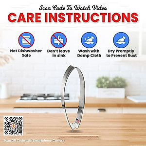 Foose B1723 Surfboard Cookie Cutter - 1 Piece - 5 in Long - Color Silver