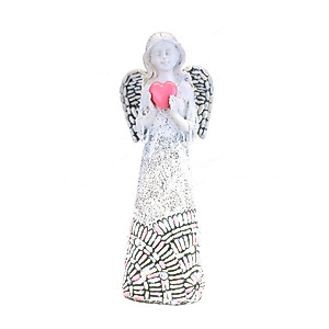 Bo Toys Solar Powered Fairy Angel with Solar Glowing Heart LED Garden Light Decor Color Change