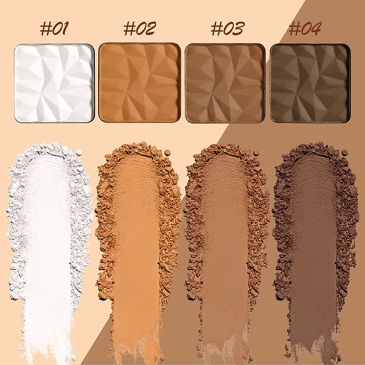 Matte White Highlight Contour Palette Bright,Mini Professional Matte Contouring Makeup Pallet for Face,Long Lasting Smooth Powder for Face,Convenient,Cruelty-Free & Vegan