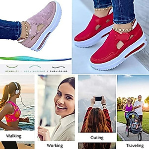 Spring Sneakers Women Casual Breathable Sport Shoes,Comfy Canvas Shoes Women Fashion Trainers Shoes Mesh Shoes