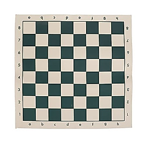 Portable Chess Board 34.5x34.5cm PVC Soft Chess Board Tournament Style Chess Set for Travel Camping