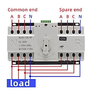 Dual Power Automatic Transfer Switch 400V, 4P Dual Power Automatic Transfer Switch 400V Changeover CB Grade Micro, Generator Transfer Switches