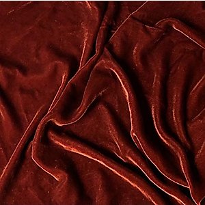 Burnt Orange - Silk/Rayon Velvet Fabric
