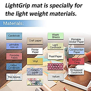 DOOHALO Cutting Mat for Cricut Joy Machine 3 Pack Replacement Adhesive Cut Mats for Cricut Joy (Green Purple Blue (Total 3 Small+3 Big Mats), 4.5"X12"+4.5"X6.5"-VarietyGrip)