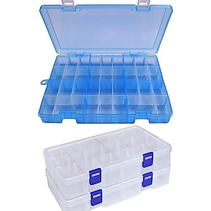 Romanoff: Organizer Box Large, Blue (19 Compartments)
