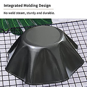 Skoxkoc Large Taco Shell Bowl Maker Molds – 3 Pack 8.4" Nonstick Carbon Steel Tortilla Maker Shell Pans Baking Molds Tostada for Frying Salad Bowls (3)