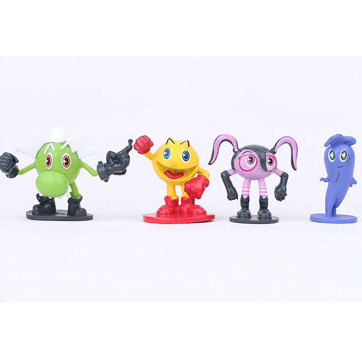 Seamont New Gift PAC-Man and The Ghostly Adventures 12 pcs Movie Action Figure Kids Toy Xmas Gift Cute, 3-5cm