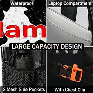 Cow Personalized Clear Backpack Bookbag Cow Print Custom Large Clear Backpack Heavy Duty PVC Transparent Backpack with Reinforced Strap for Work School Travel College