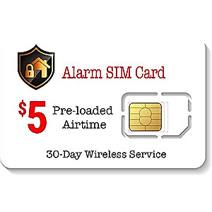 $5 Alarm SIM Card for GSM Home/Business Security Alarm System