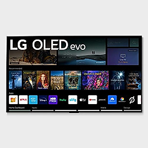 LG OLED Evo G2 Series 77” Alexa Built-in 4k Smart TV (3840 x 2160), 120Hz Refresh Rate, AI-Powered 4K, Dolby Cinema, WiSA Ready, Cloud Gaming (OLED77G2PUA, 2022)