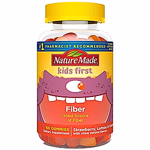 Nature Made Kids First Fiber Gummies, 60 Count for Digestive Health