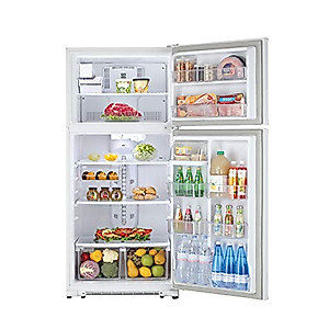 Kenmore 30" Top-Freezer Refrigerator with Ice Maker and 18 Cubic Ft. Total Capacity, White