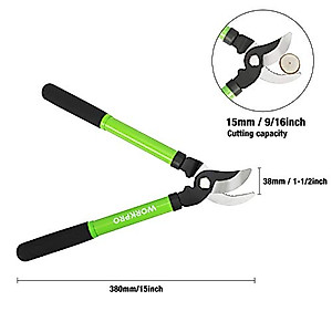 WORKPRO W151010 Limb and Branch Pruner Tool Set, Heat-Treated Steel (1 Set)