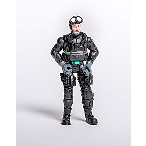 United States Navy Seal Figure Playset with Accessories and Combat Rubber Raiding Craft