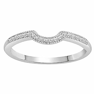 Vintage Wedding Ring Set for Women White Gold 1 Carat Center Moissanite Bridal Sets Wedding Rings Engagement Ring Set 10K 14K 18K Gold Anniversary Promise Rings for Her with Text Engraving(10K Gold)