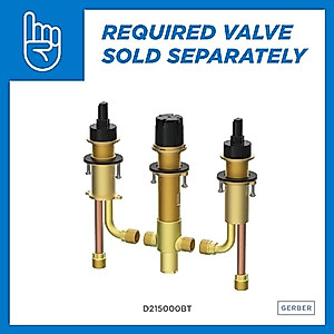 Gerber Avian 2-Handle Deck-Mount Roman Tub Trim Kit (Valve Not Included), Brushed Nickel