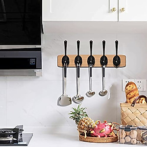 10 Pack Black Wall Hooks for Hanging, Metal Coat Hooks Wall Mounted Cubicle Accessories, Retro Double Hooks Heavy Duty Door Hanger for Towel, Hat, Key, Closet, Bag