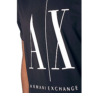 A|X ARMANI EXCHANGE mens Icon Graphic T-shirt T Shirt, Navy, Large US