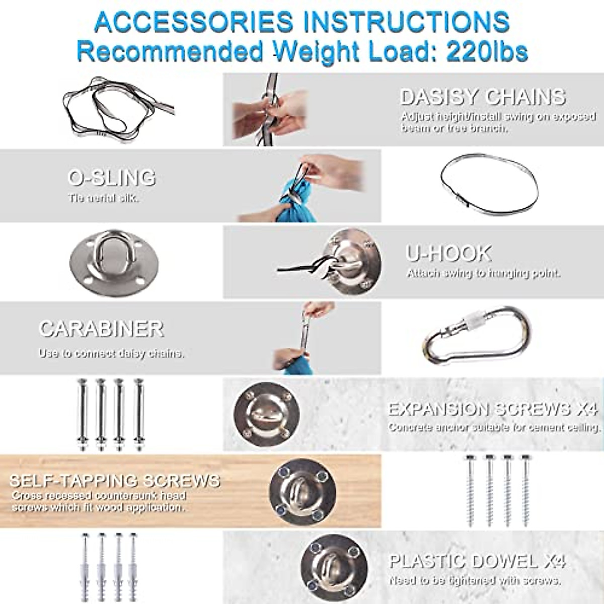 Indoor Therapy Sensory Swing, Special Needs Joy Cuddle Ceiling Snuggle Swings, Outdoor Room Adjustable Fabric Hammock, Autism, ADHD, Aspergers, Sensory Integration, Kids Boy Girl Children Teens Gift