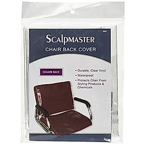 Scalpmaster Square Chair Back Cover, Transparent Vinyl (3061)