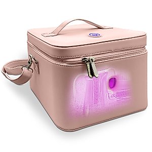 Insulated Baby Bottle Bag and Breastmilk Cooler Bag Storage Container for 6 Tall Bottles or Breastmilk Storage Bags - Keeps Breast Milk Storing Bags or Formula Cold - 10 LED Lights