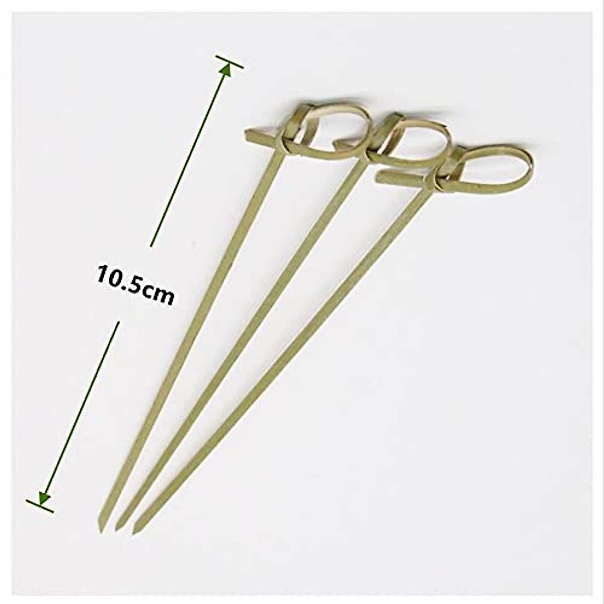 300PCS 4 Inch Bamboo Cocktail Picks, Bamboo Knot Picks, Cocktail Skewers, Bamboo Sticks food Toothpicks for Appetizers, Toothpicks for Events and Party Supplies