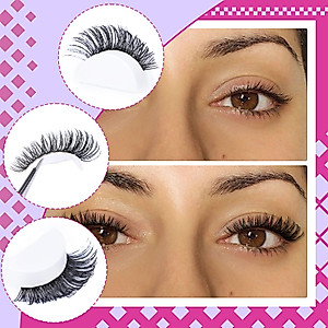 Lash Extension Kit 300PCS Lash Clusters Kit 50D Individual Lashes 9-16MM Cluster Eyelash Extensions Kit D Curl Eyelash Extension Kit with Bond and Seal and Lash Remover by wtvane (Kit-50D-9-16MIX)