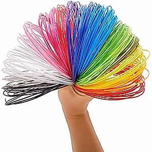 1.75mm PLA 3D Pen Filament Refills, Dimensional Accuracy +/- 0.03mm (24 Colors, 10ft/Color, 240 Ft)