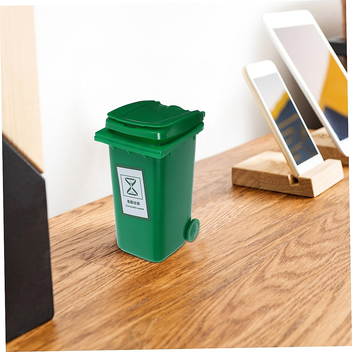 Unomor Garbage Can Desk Trash Can Mini Tiny Trash Can Trash Can for Home Kawaii Bedroom Decor Mini Desk Trash Can Desk Garbage Bucket Desktop Storage Can Mini Trash Can for Desk Waste Can