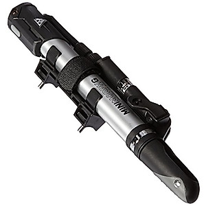 Topeak Mini Morph Pump with Gauge , Black, Silver, 26.5 x 5 x 2.8 cm / 10.4” x 2.0” x 1.1”
