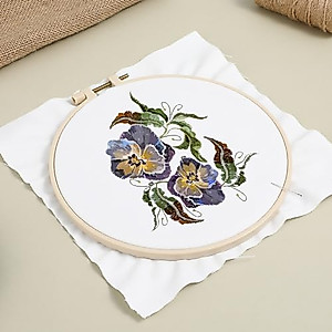 12 Pcs White Embroidery Fabric Squares Pre-Cut Embroidery Cloth Fabric Natural Cotton Fabric for Embroidery 4 Sizes Cross Stitch Fabric Classic Aida Cloth for Craft Garment Embroidery(5.9 to 11.8inch)