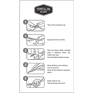 Professional Matte Black Barber Straight Razor with 10 Premium Quality Straight Edge Razor Shark Blades, For Smooth Shave and Lining Up Your Beard (Black)