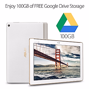 ASUS ZenPad 10 10.1-inch IPS WXGA (1920x1200) FHD Tablet, 2GB RAM 16GB storage, 4680 mAh battery, Android 7.0, Pearl White (Z301MF-A2-WH)