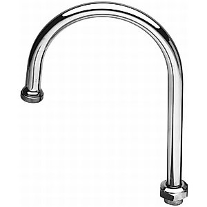 TS Brass 133X Swivel Gooseneck Spout, Chrome