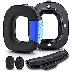 A40 TR Earpads - Cooling Gel Replacement Ear Cushions Compatible with Astro A40 tr Headset I A40 TR Mod Kit/A40 Accessories/Headband/Microphone Foam (Silky Cool Fabric)