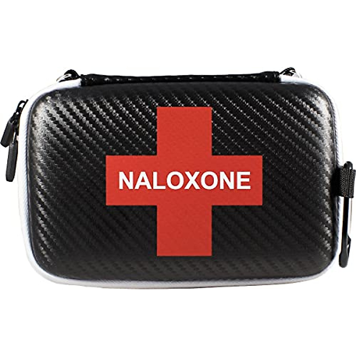 Naloxone Case for Opioid Overdose Kits | Custom Designed Hardshell Case Holds All Formulations of Naloxone | Does Not Include Naloxone (Cases Size: 7"x4.5"x 2") (Black - 10)