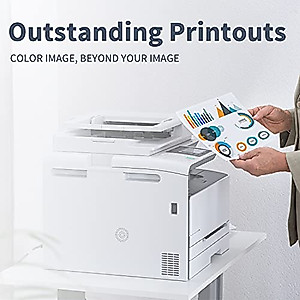 FOXINK Remanufactured for Lexmark Toner Cartridge CS317 CS317dn CX317 CX317dn CS417 CS417dn CX417 CX417de CS517 CS517de CX517 CX517de Toner 71B10K0 71B10C0 71B10M0 71B10Y0, 3000 & 2300 Pages