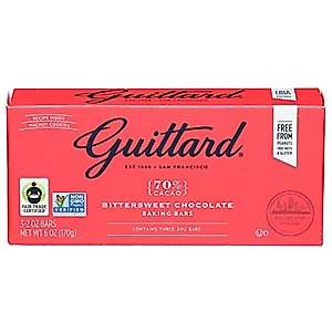 Guittard, Bar Chocolate Baking Bittersweet, 2 Ounce, 3 Pack