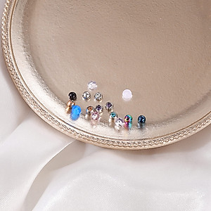 BodyAce 24-60Pcs 16G Replacement Balls for Body Piercing, Externally Threaded Barbell Parts, Acrylic Eyebrow Ear Helix Cartilage Lip Piercing Jewelry Balls (A:60pcs 3mm)