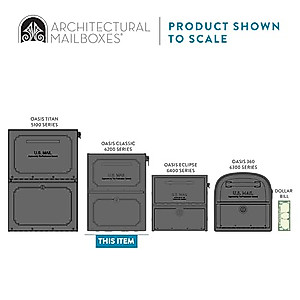 Architectural Mailboxes Oasis Classic Large High Security Parcel Mailbox, White