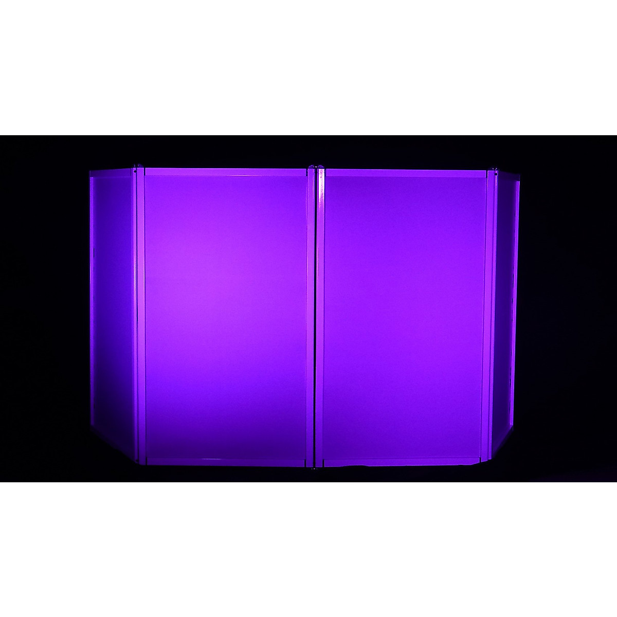 Rockville RFAAW DJ Event Facade Light Weight Metal Frame Booth+Travel Bag+Scrim,White