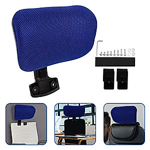 Tofficu Office Chair Headrest Attachment Computer Chair Headrest Adjustable Chair Head Cushion Head Rest for Office Chair(3.0cm Fixing Clips)