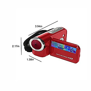 MUMICO 16 MP Difference Digital Camera, 16X Digital Zoom Camera with 2.0 Inch TFT LCD, Flip Screen Video Recorder HD, Entry-Level Camera Gift for Student Children's Beginners, SD/MMC Card