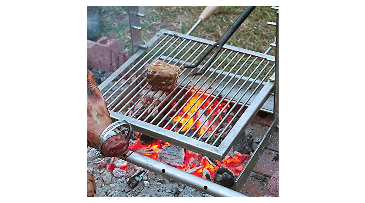 SpitJack Portable Camping Grill - Adjustable Outdoor Cooking