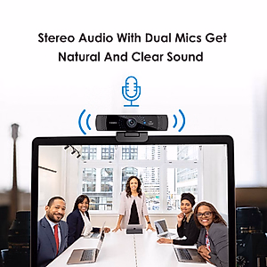 VIOFO 1080P Webcam with Microphone, Privacy Cover, Rotatable Clip, Computer HD Streaming Web Camera, USB Web Cam for Laptop Desktop PC Live Streaming Video Calling Recording Gaming Conferencing