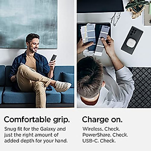 Spigen Thin Fit Case Compatible with Samsung Galaxy S22 Ultra - Black