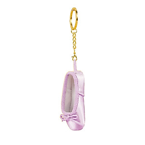 BIBABLYKE Mini Ballet Shoes Keychain Pointe Shoes Keyrings Handmade Pointe Shoe Charm Bag Penddant Gift for Dance Lovers