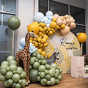 100pcs Sage Green Balloons 18 inch +12 inch +10 inch +5 inch Party Eucalyptus Olive Green Balloon Birthday Balloons Baby Shower Balloon Wedding Balloons